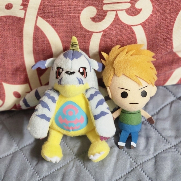 Other | Digimon Adventure Matt Yamato And Gabumon Mini Plush Keychain ...